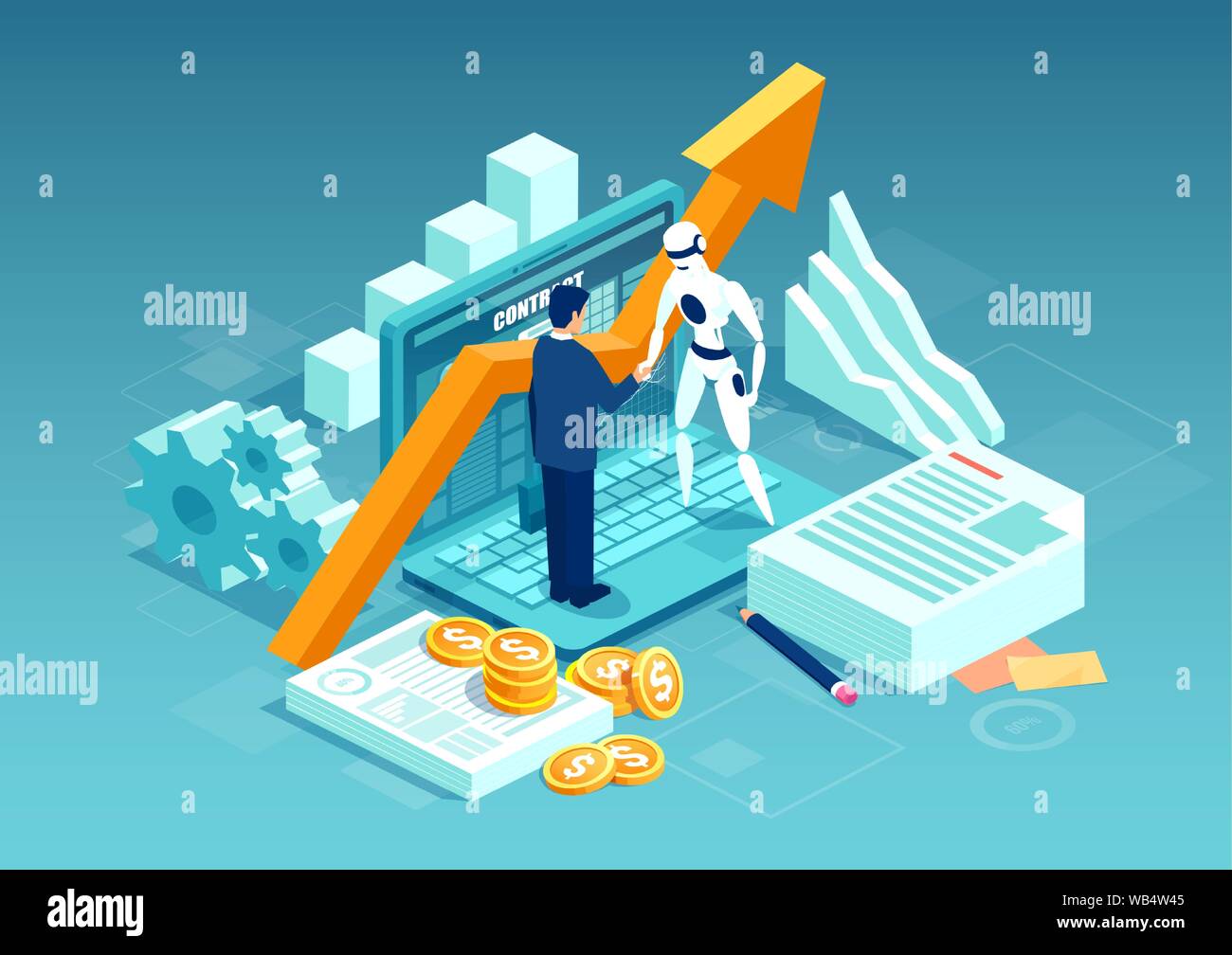 Ai data analytics innovation Stock Vector Images - Alamy