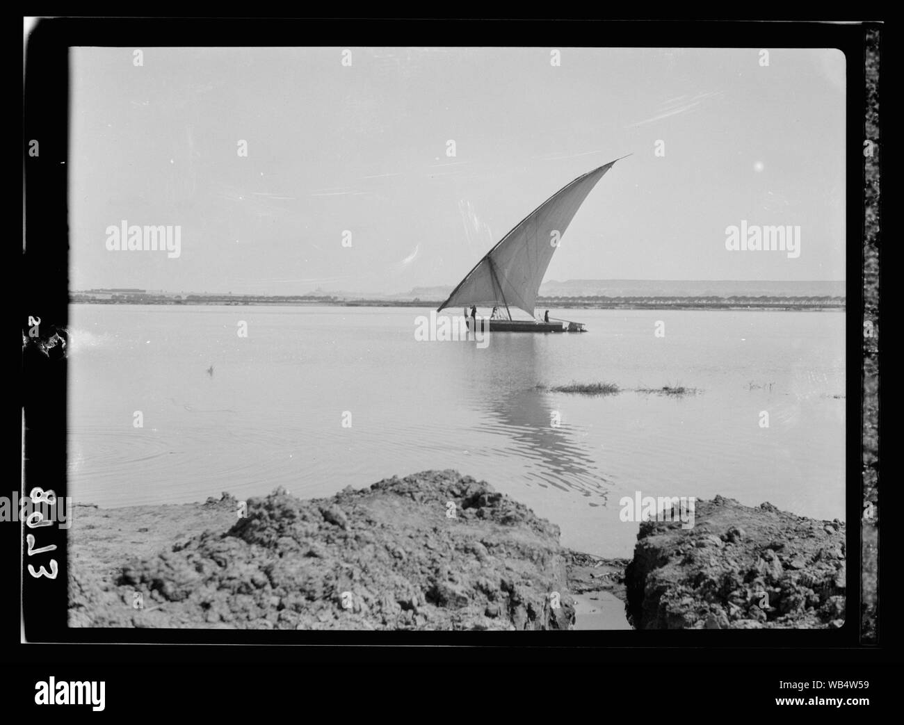 Egypt. River scenes. The Nile. Artistic scenes south of Cairo, with ...