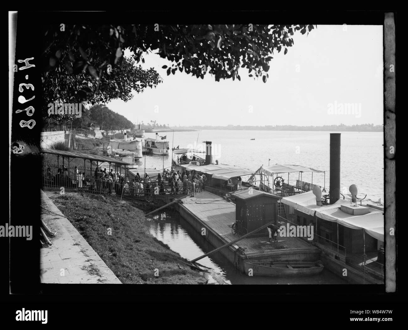 Egypt. River scenes. The Nile. Scenes along the Cairo banks Abstract ...