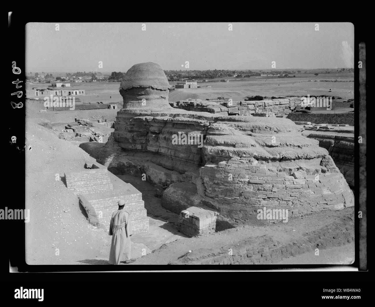 Egypt. Sphinx & pyramids. Sphinx (rear view) Abstract/medium: G. Eric ...