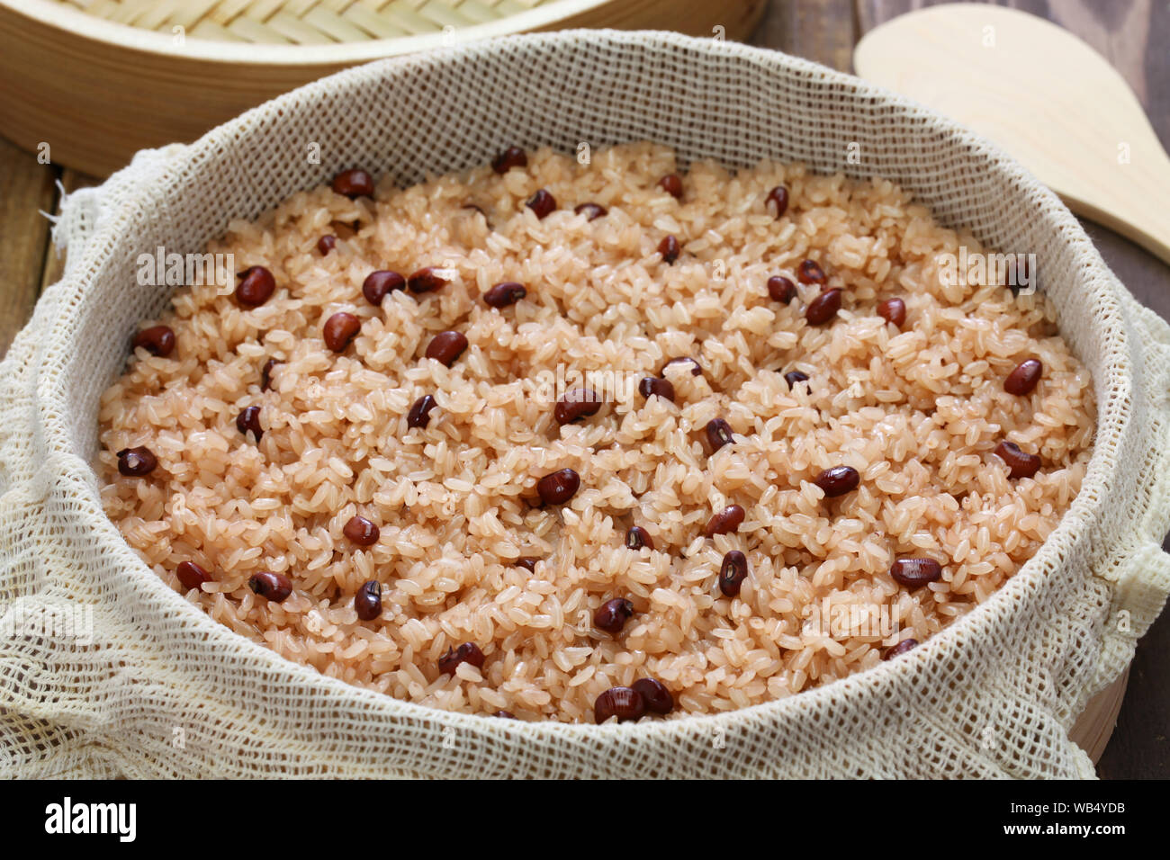 Sekihan, steamed sticky rice with red beans, Japanese food Stock Photo ...