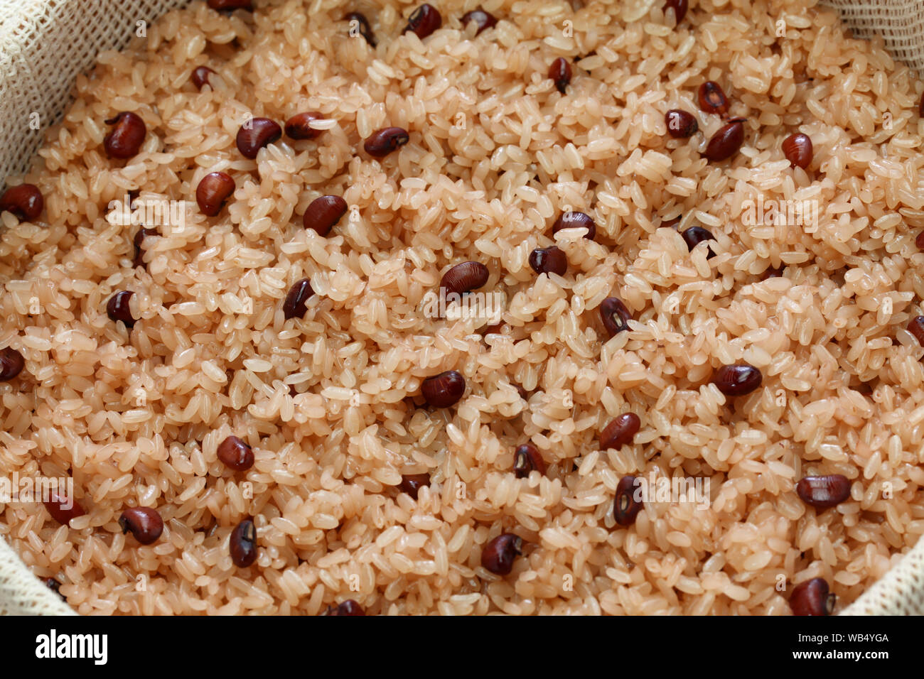 Sekihan, steamed sticky rice with red beans, Japanese food Stock Photo ...