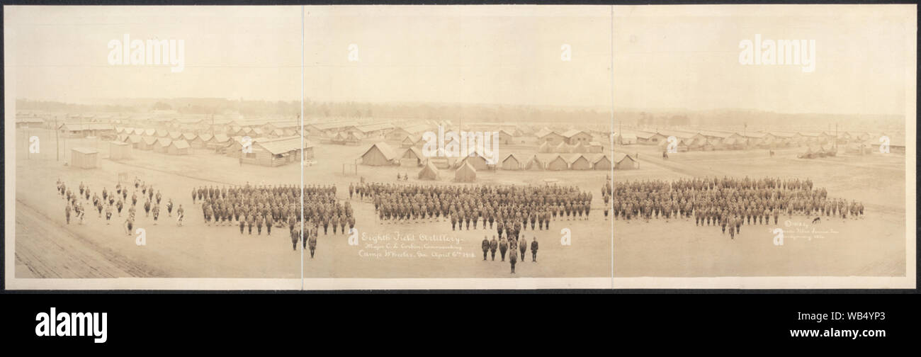 Eighth Field Artillery, Major C. L. Corbin, commanding, Camp Wheeler ...