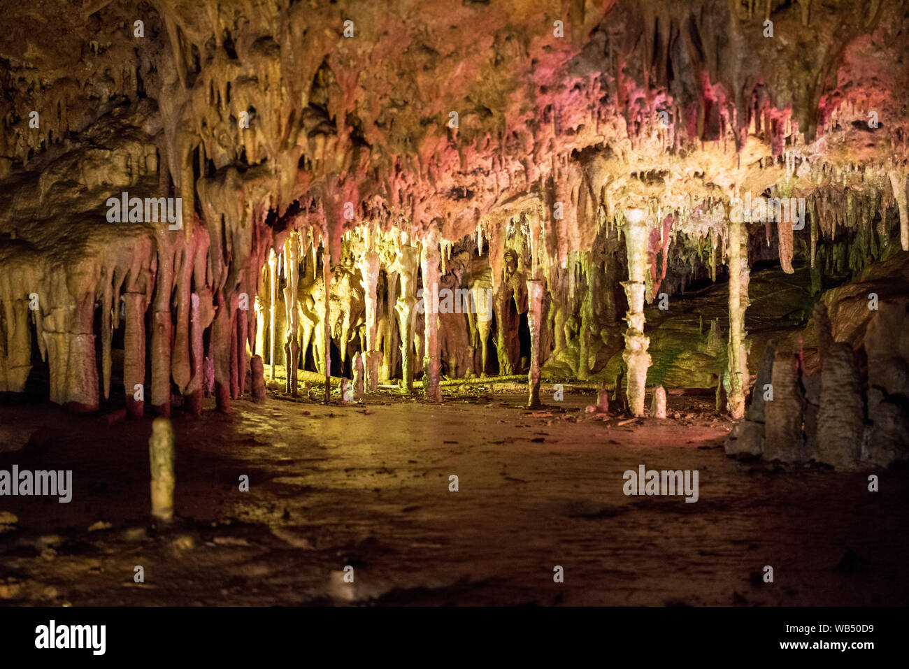 Cave interior lighted hi-res stock photography and images - Alamy