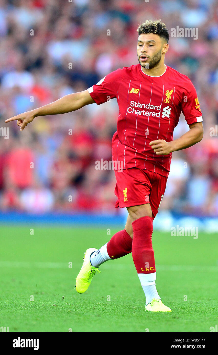 Liverpool's Alex Oxlade-Chamberlain during the Premier League match at ...