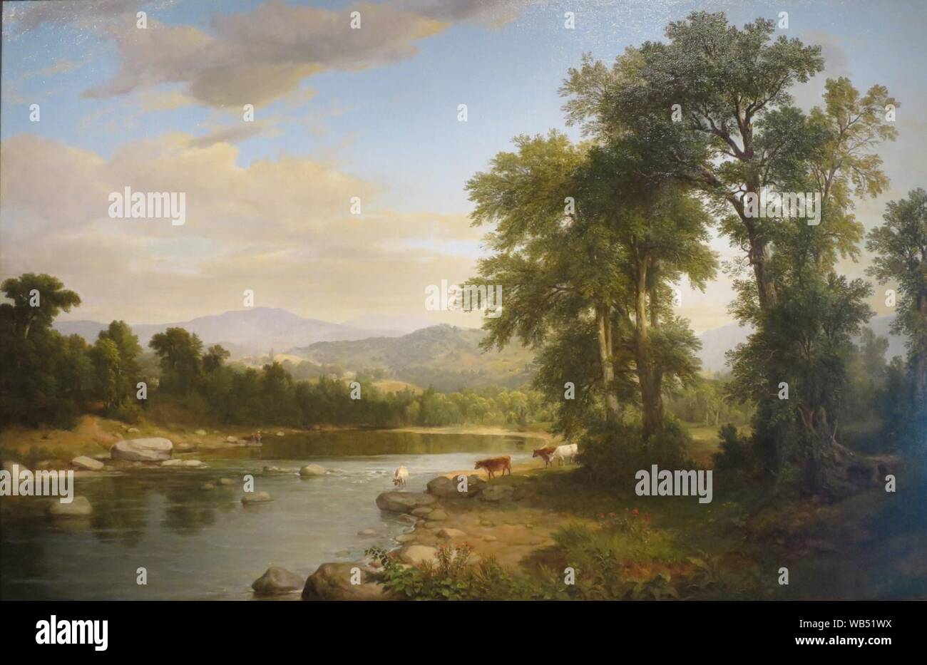 A River Landscape by Asher Brown Durand Stock Photo - Alamy
