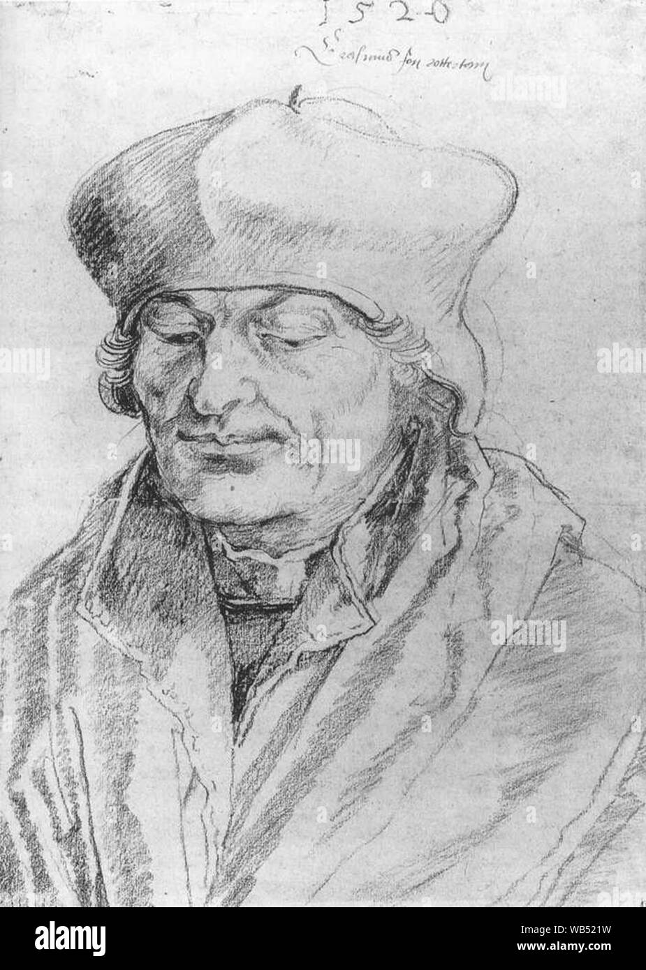 Portrait of erasmus by albrecht durer hi-res stock photography and ...