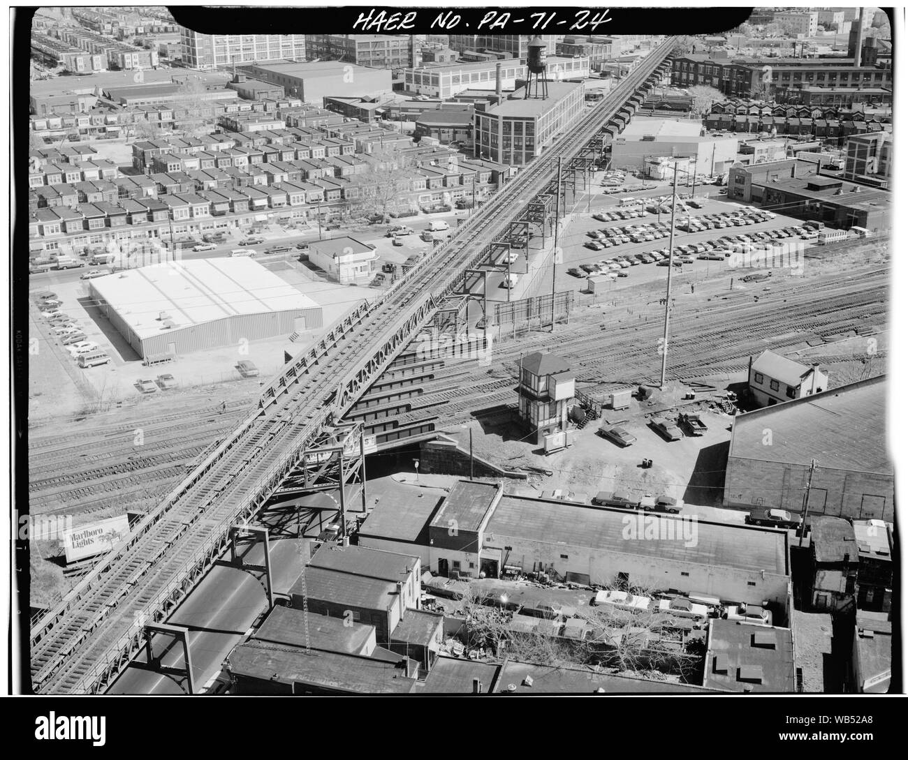 Elevated SEPTA subway Bridge crossing NEC. Philadelphia, Philadelphia ...