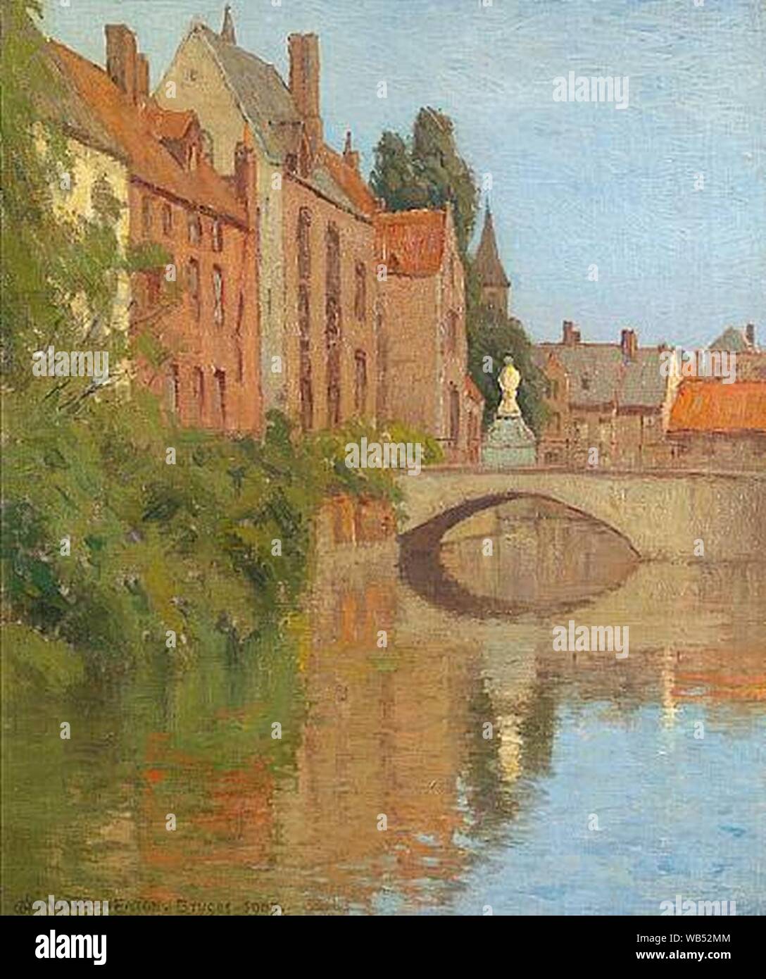 Charles Warren Eaton Bruges Stock Photo - Alamy