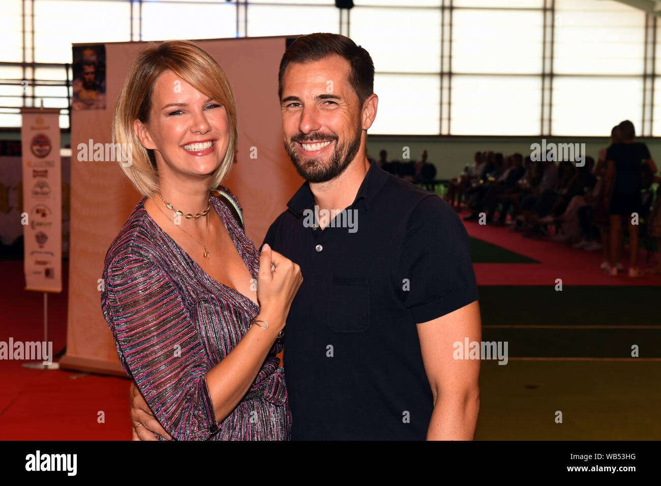 Going, Austria. 24th Aug, 2019. The model Monica Meier Ivancan (l) her ...