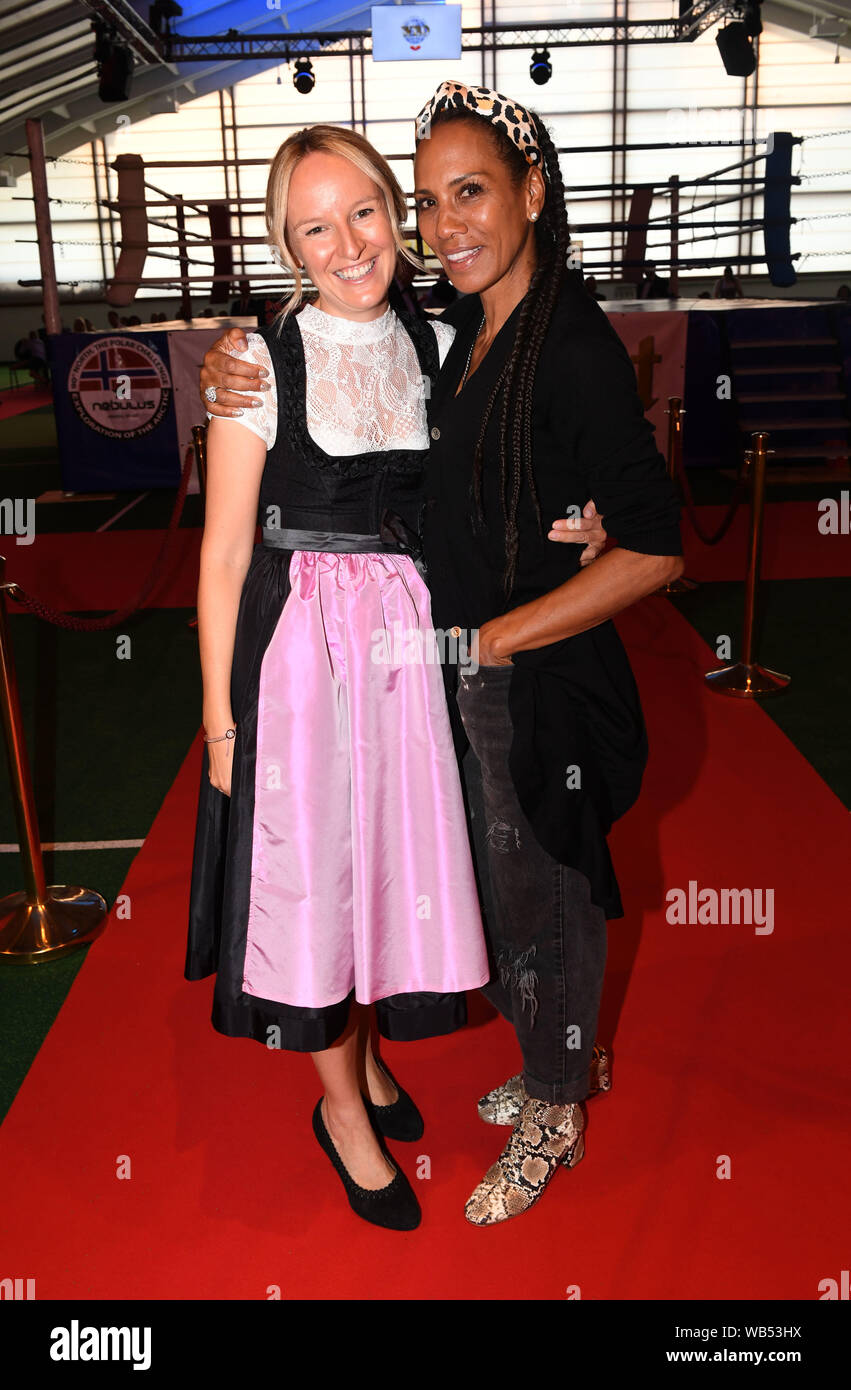 Going, Austria. 24th Aug, 2019. The landlady of the Stanglwirt Maria ...