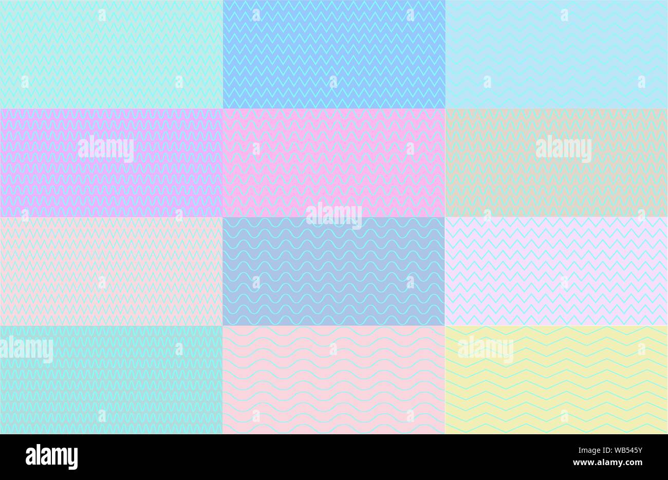 set twelve bright abstract backgrounds, blue, pink, green Vector ...