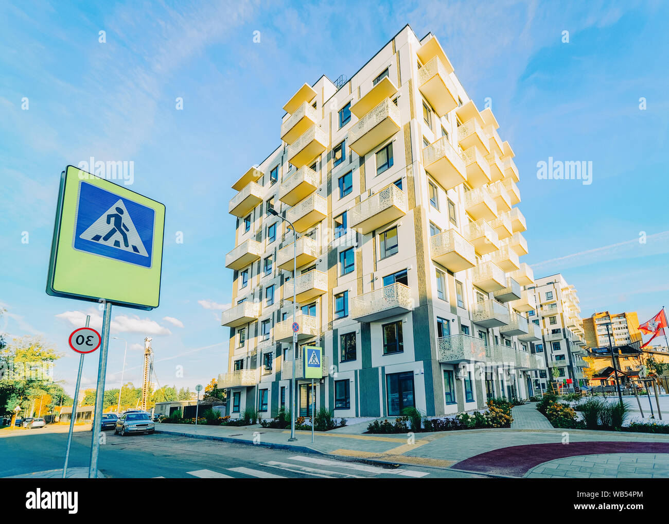 Apartment EU home, house residential building complex real estate ...