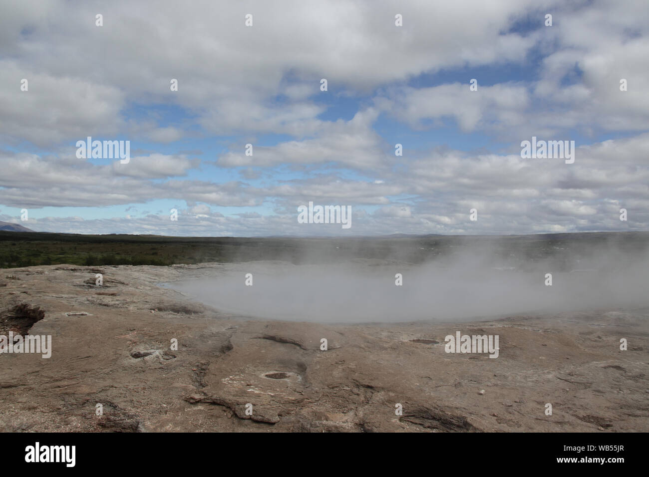 Steam coming from icelandic hotspring hi-res stock photography and ...