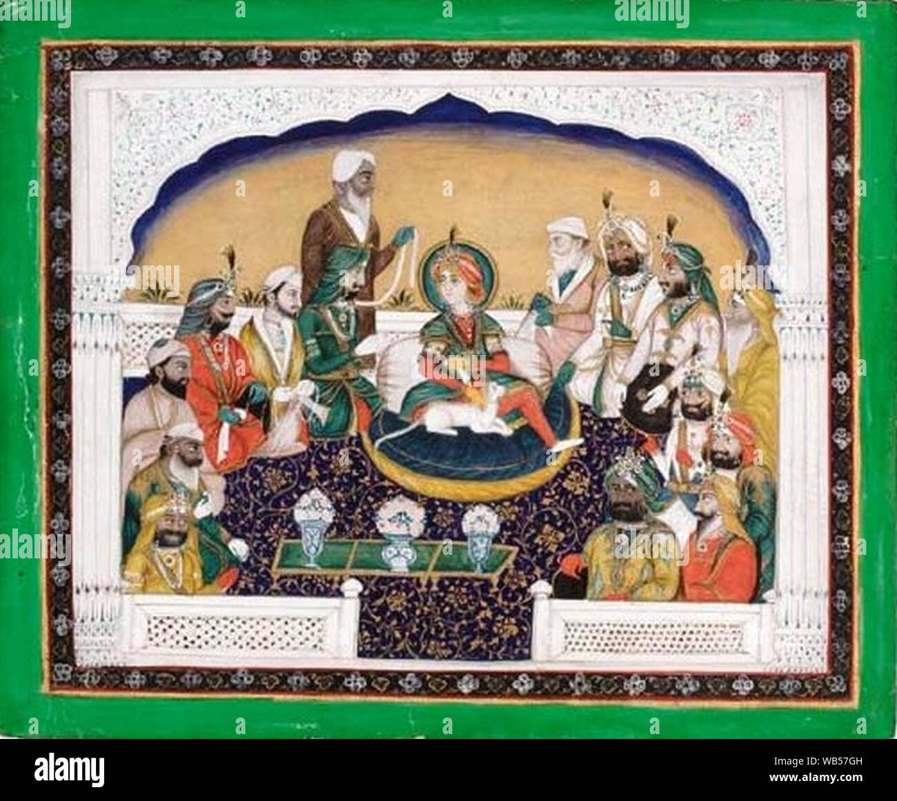 Durbar of Maharaja Dalip Singh c 1845 Stock Photo - Alamy