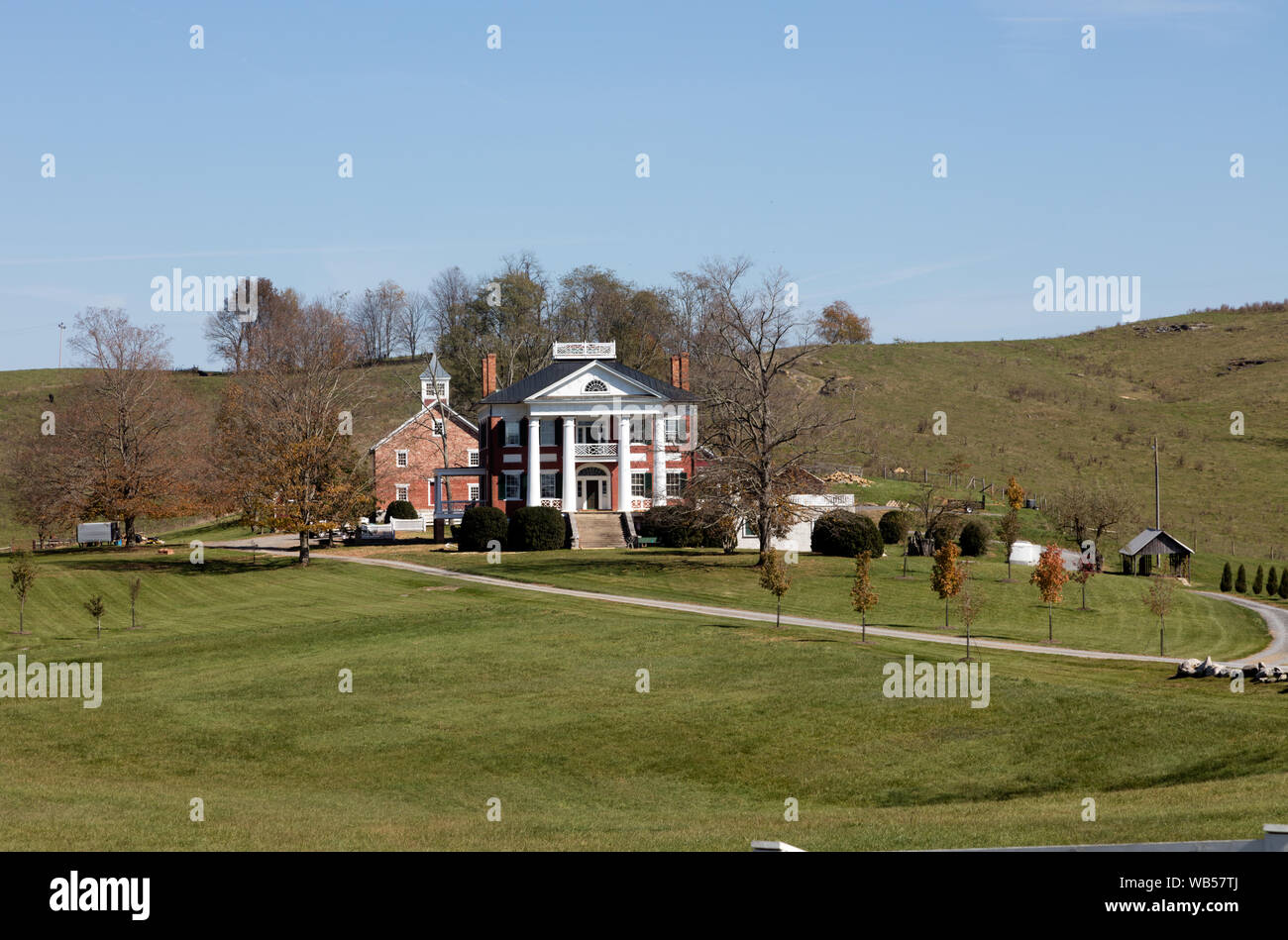 Elmwood Mansion, also known as the Hugh Caperton House, a historic home ...