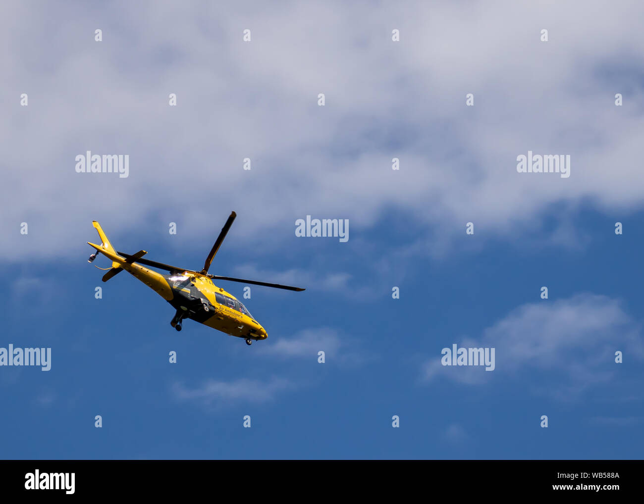 Air Ambulance in Flight Stock Photo - Alamy