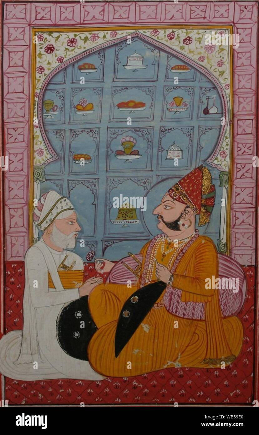 Durga Das before Maharaja Ajit Singh of Marwar Stock Photo - Alamy