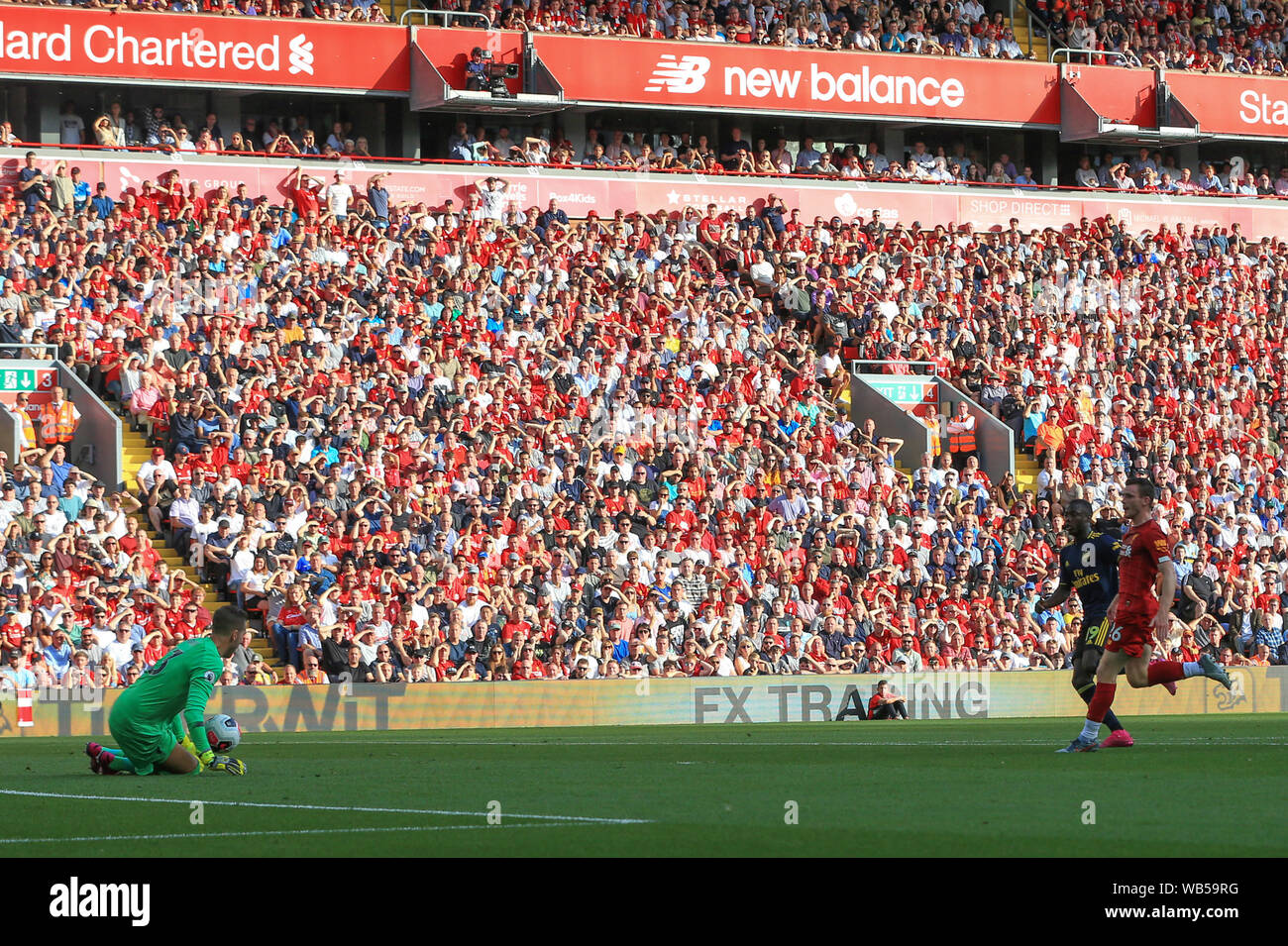 Liverpool goalkeeper adrian saves hi-res stock photography and images ...