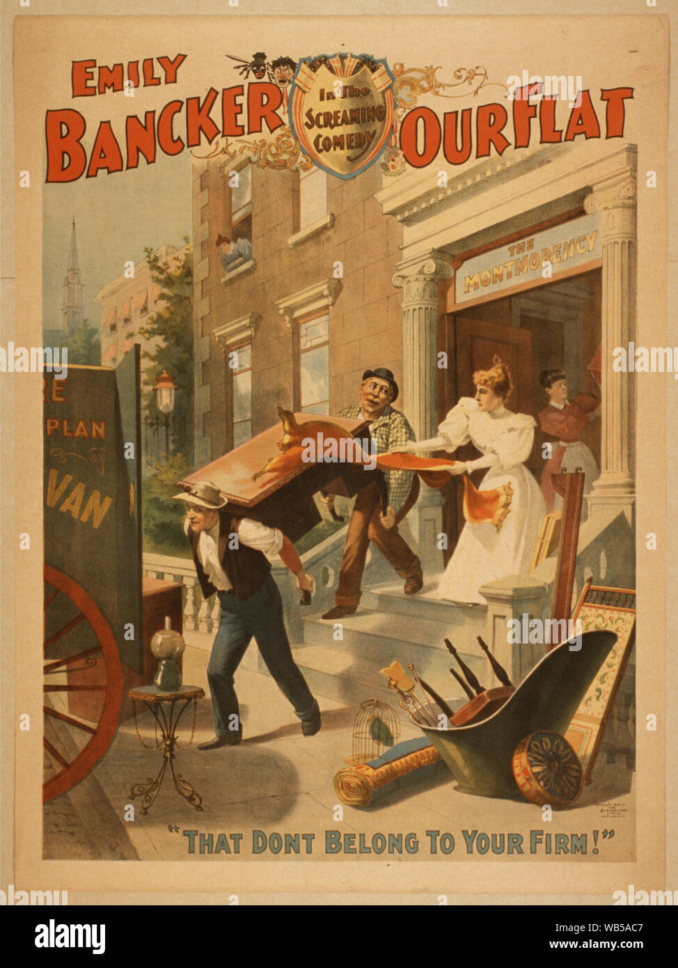 Emily Bancker in the screaming comedy, Our flat Abstract/medium: 1 ...