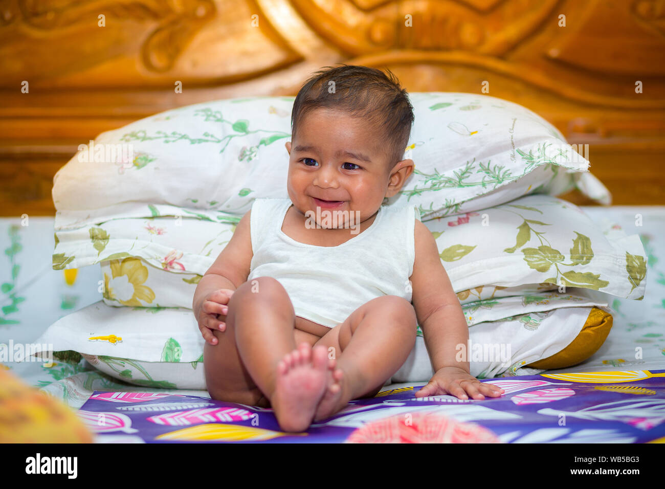 Beautiful cute baby infant muscle hi-res stock photography and images ...