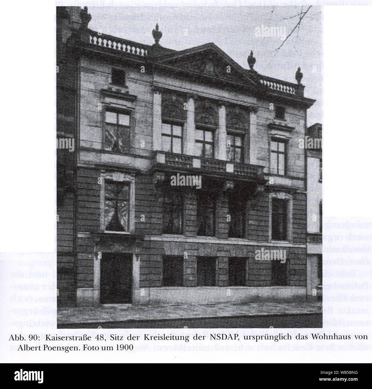 Düsseldorf, Kaiserstraße 48, Sitz der Kreisleitung der NSDAP, ehemals ...