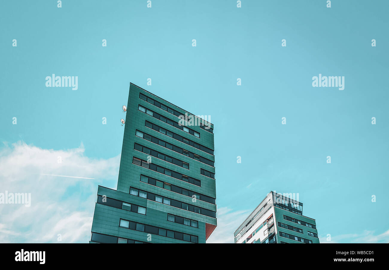 EU Modern residential building skyscrapers in Baltupiai district of ...
