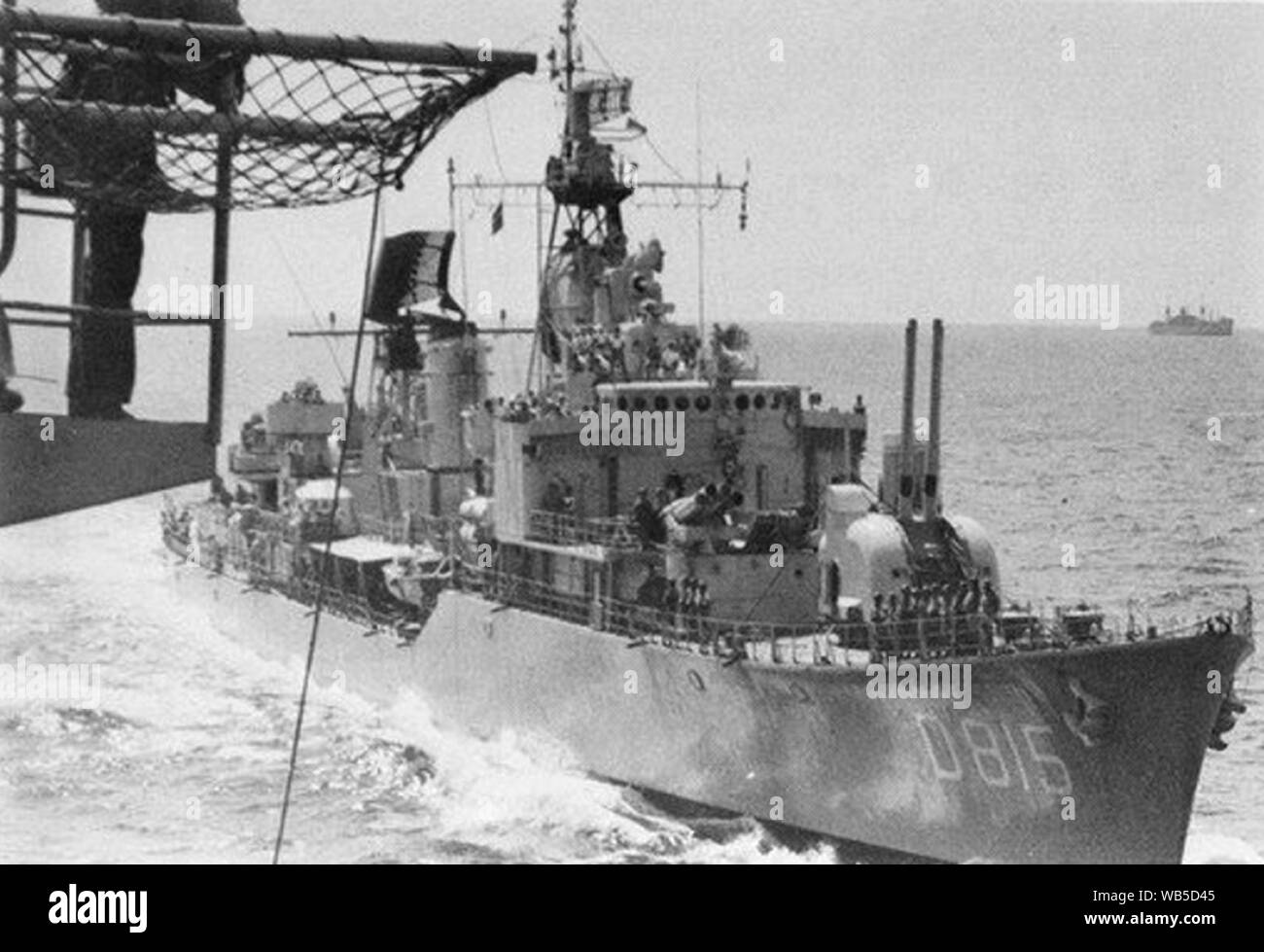 Dutch destroyer Overijssel (D 815) in the Caribbean 1968 Stock Photo ...