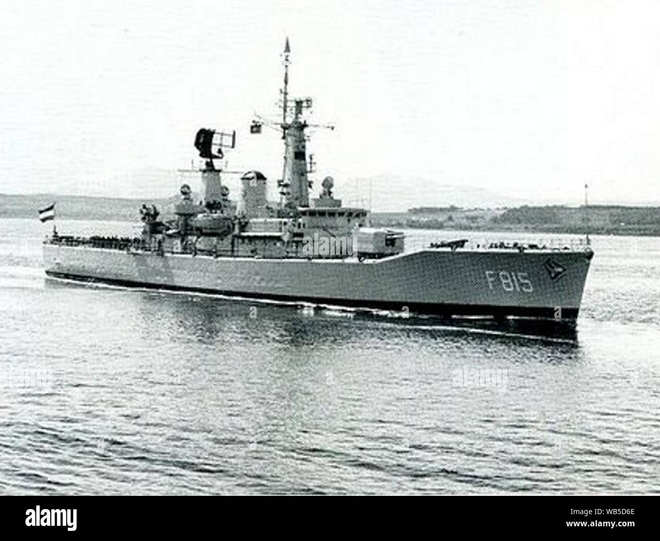Dutch frigate Evertsen (F815) underway in 1972 Stock Photo - Alamy