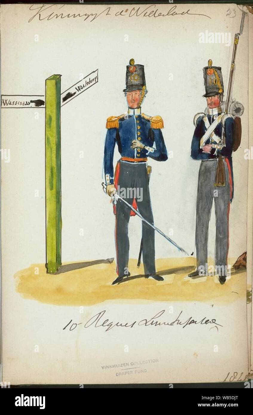Dutch uniforms 1828 Stock Photo - Alamy