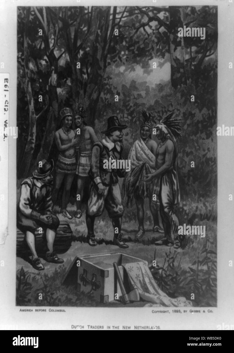 Dutch traders in the New Netherlands Stock Photo - Alamy