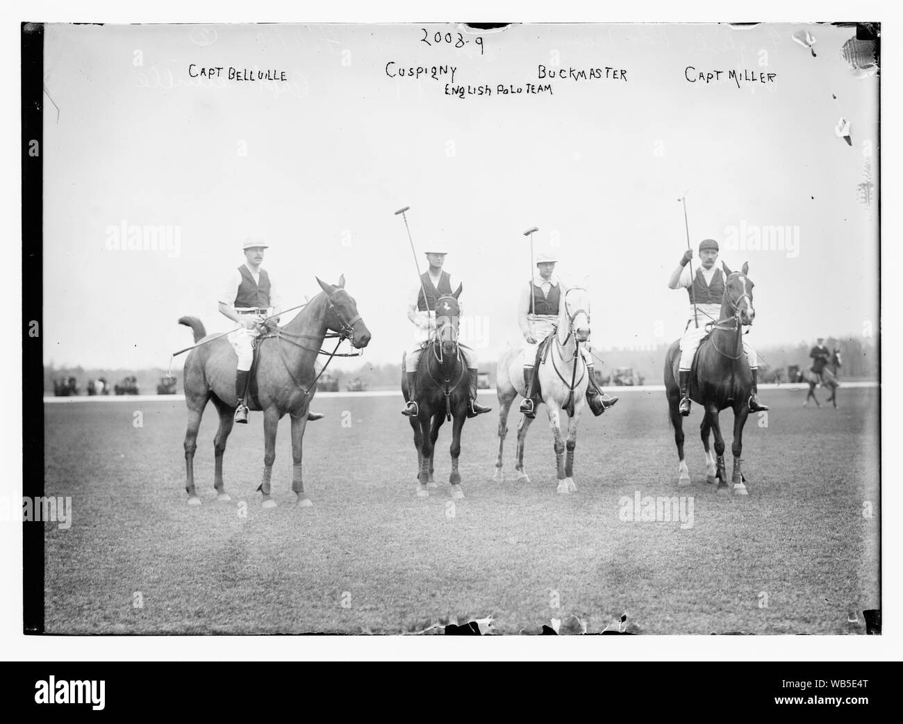 English Polo Team, Capt. Bellville, Cuspigny, Buckmaster, Capt. Miller ...