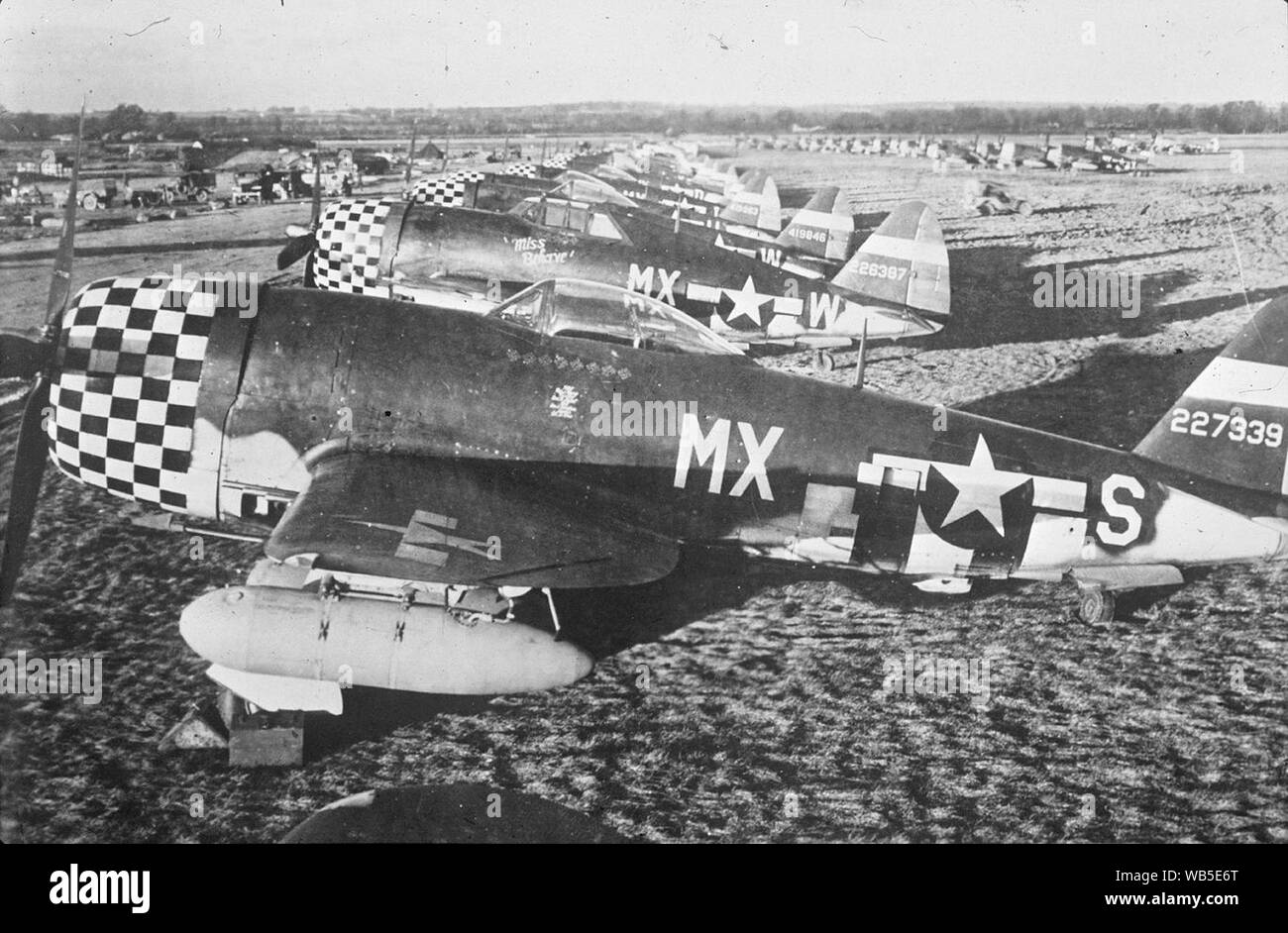 Duxford Aerodrome - 78th Fighter Group - 82d FS P-47 Thunderbolts Stock ...