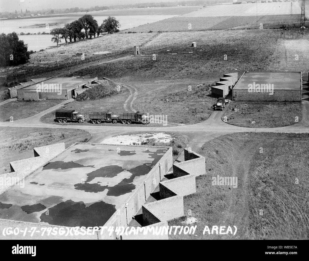 Duxford Aerodrome - Ammunition Storage Area Stock Photo - Alamy