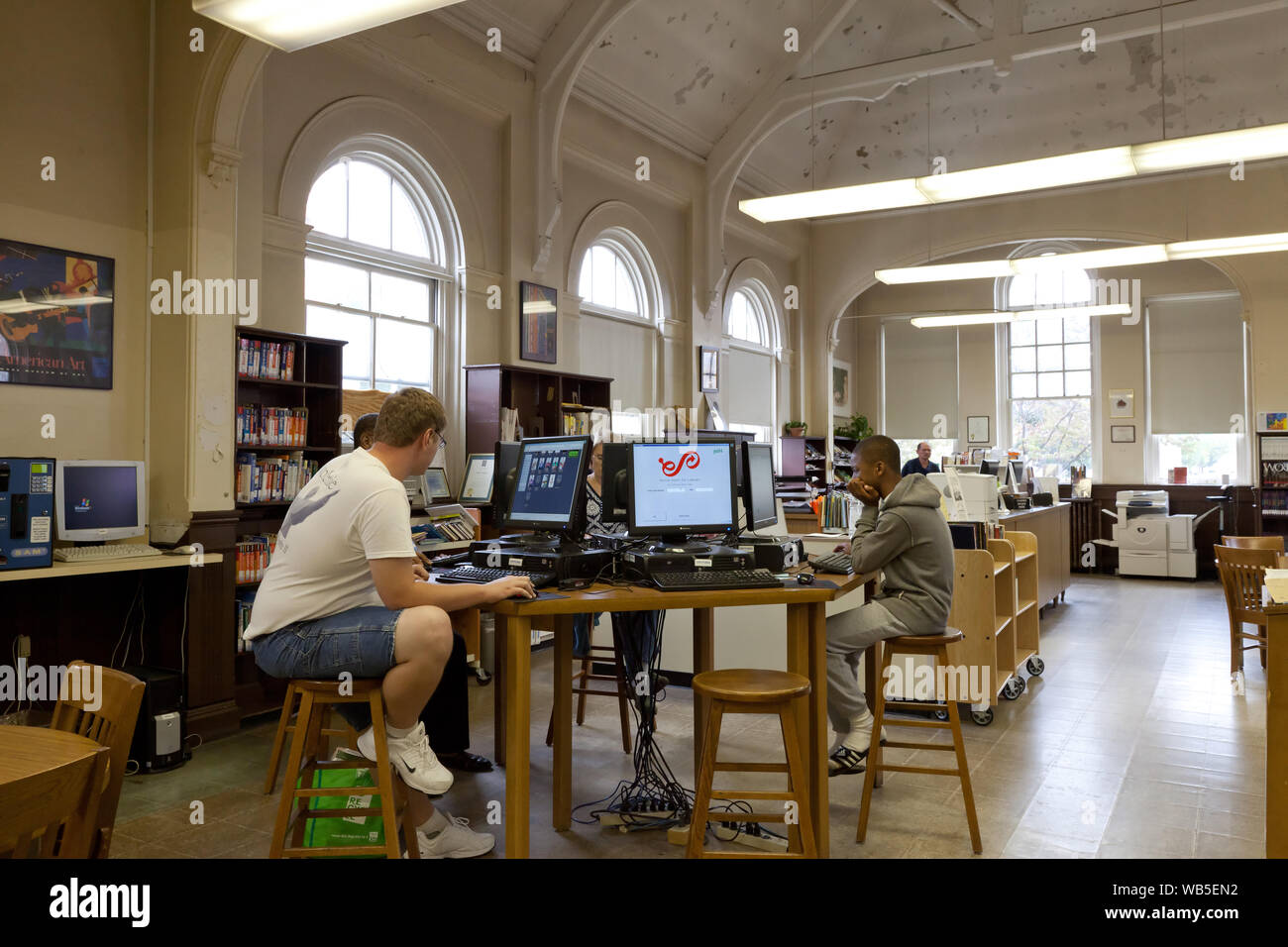 Enoch Pratt Free Library, Canton Branch, Baltimore, Maryland Stock ...