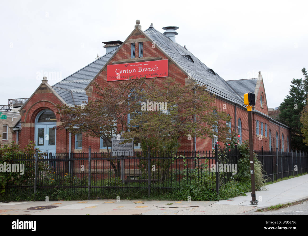 Enoch Pratt Free Library, Canton Branch, Baltimore, Maryland Stock ...