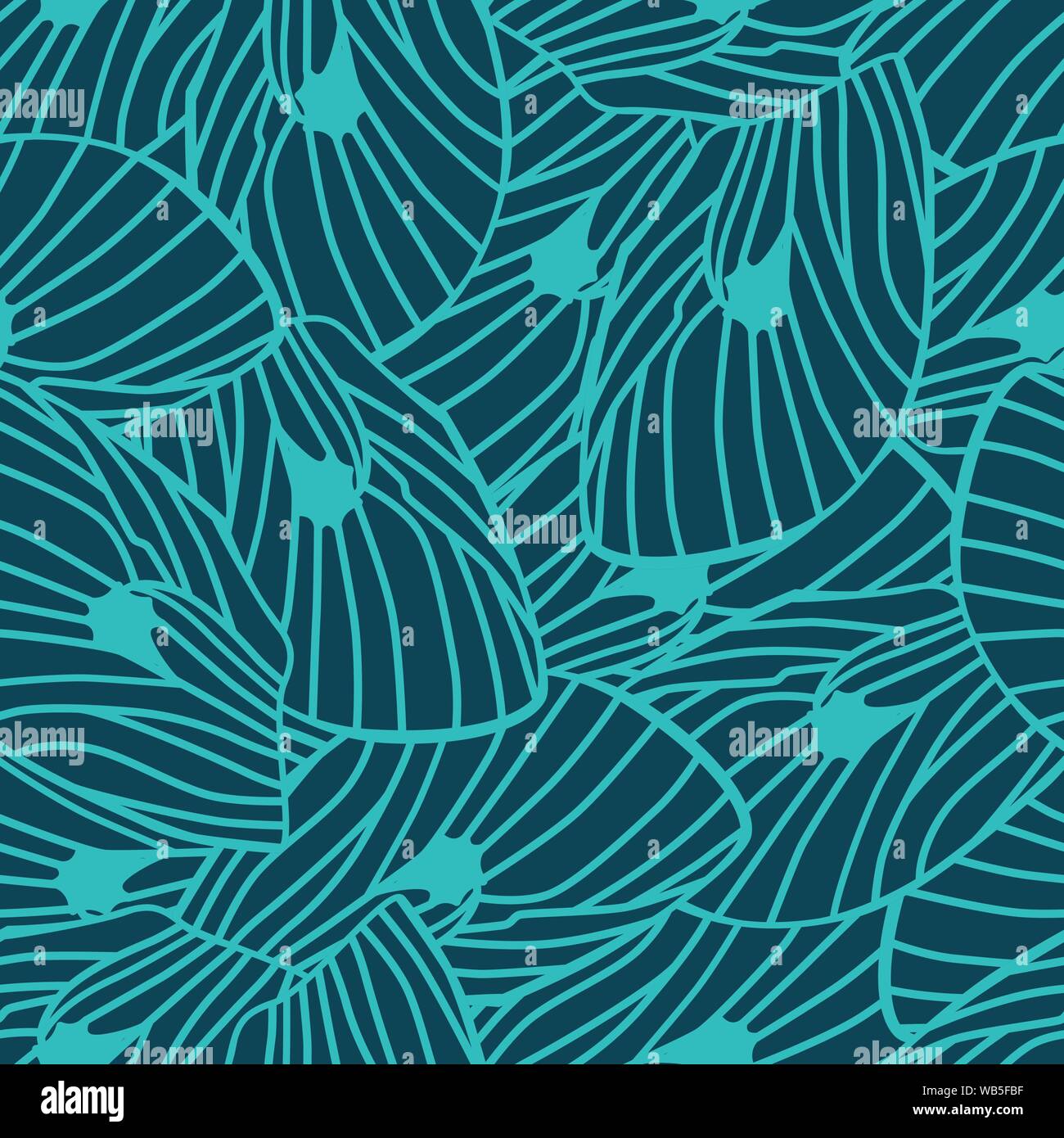 Vector blue abstract moth wings seamless pattern. Suitable for gift ...