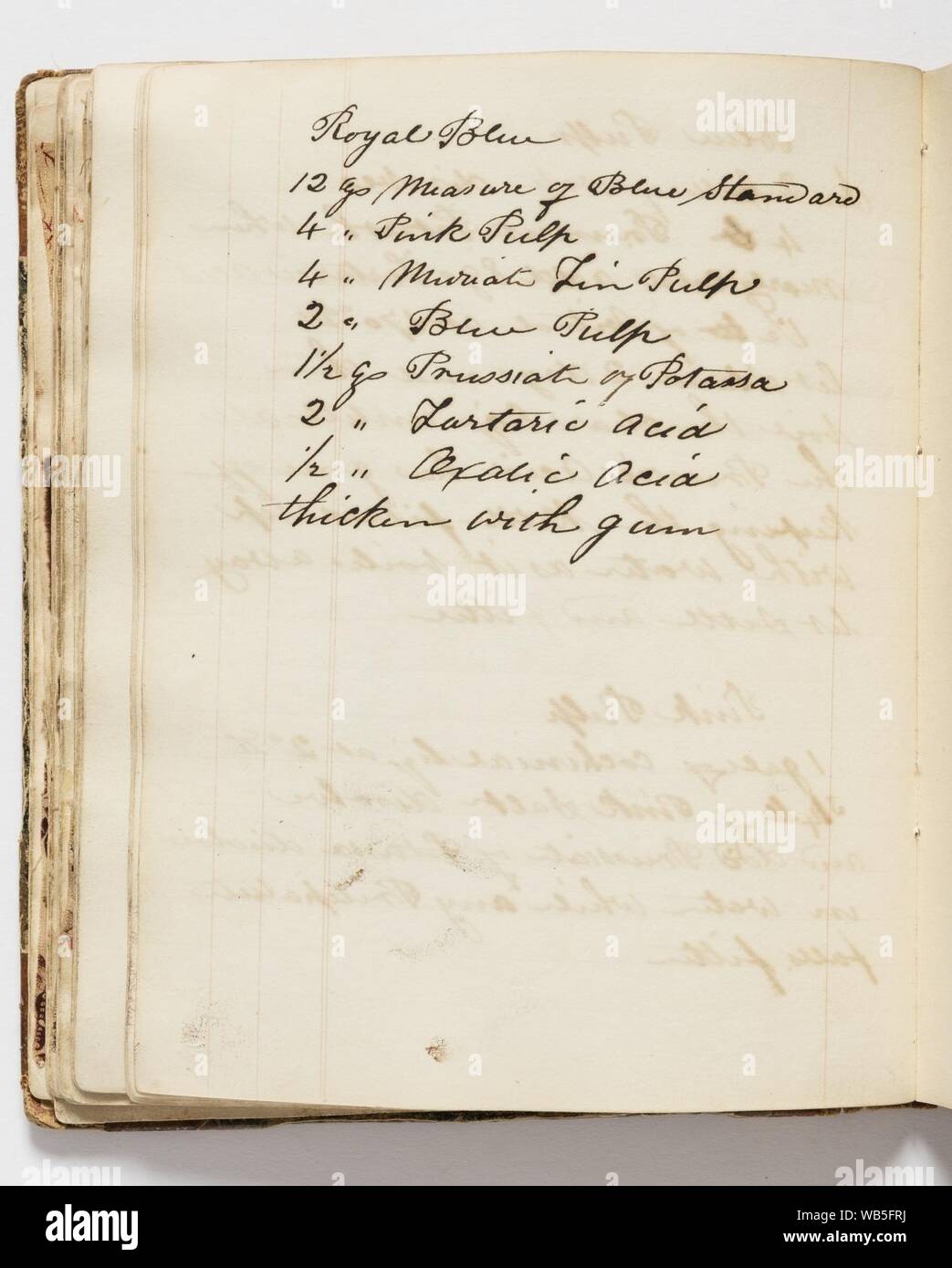 Dyer's Record Book (USA), 1820–39 Stock Photo - Alamy