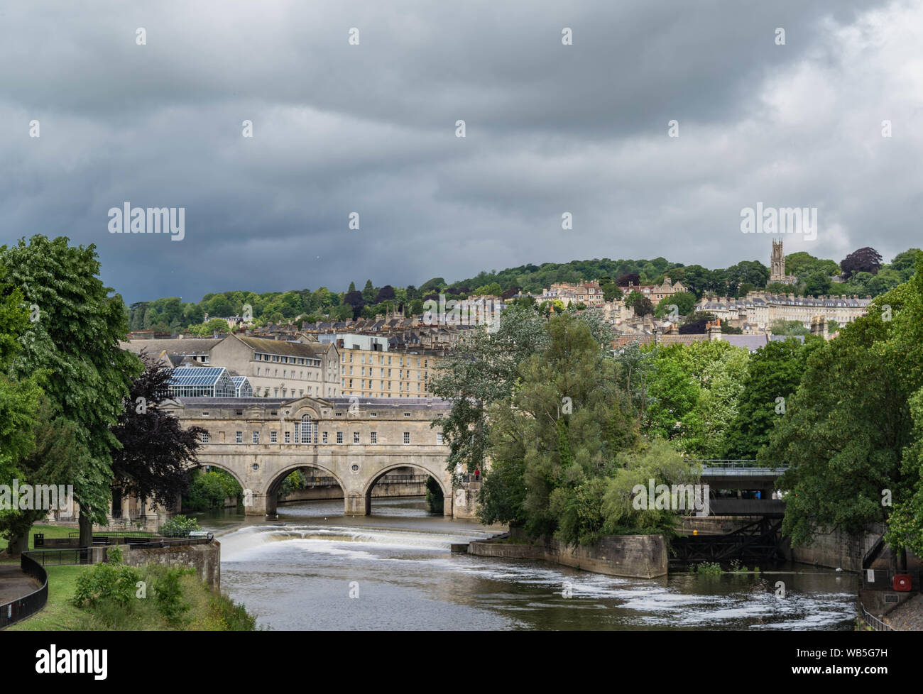 The Avon River, old stone bridge with architectural arches, and other ...