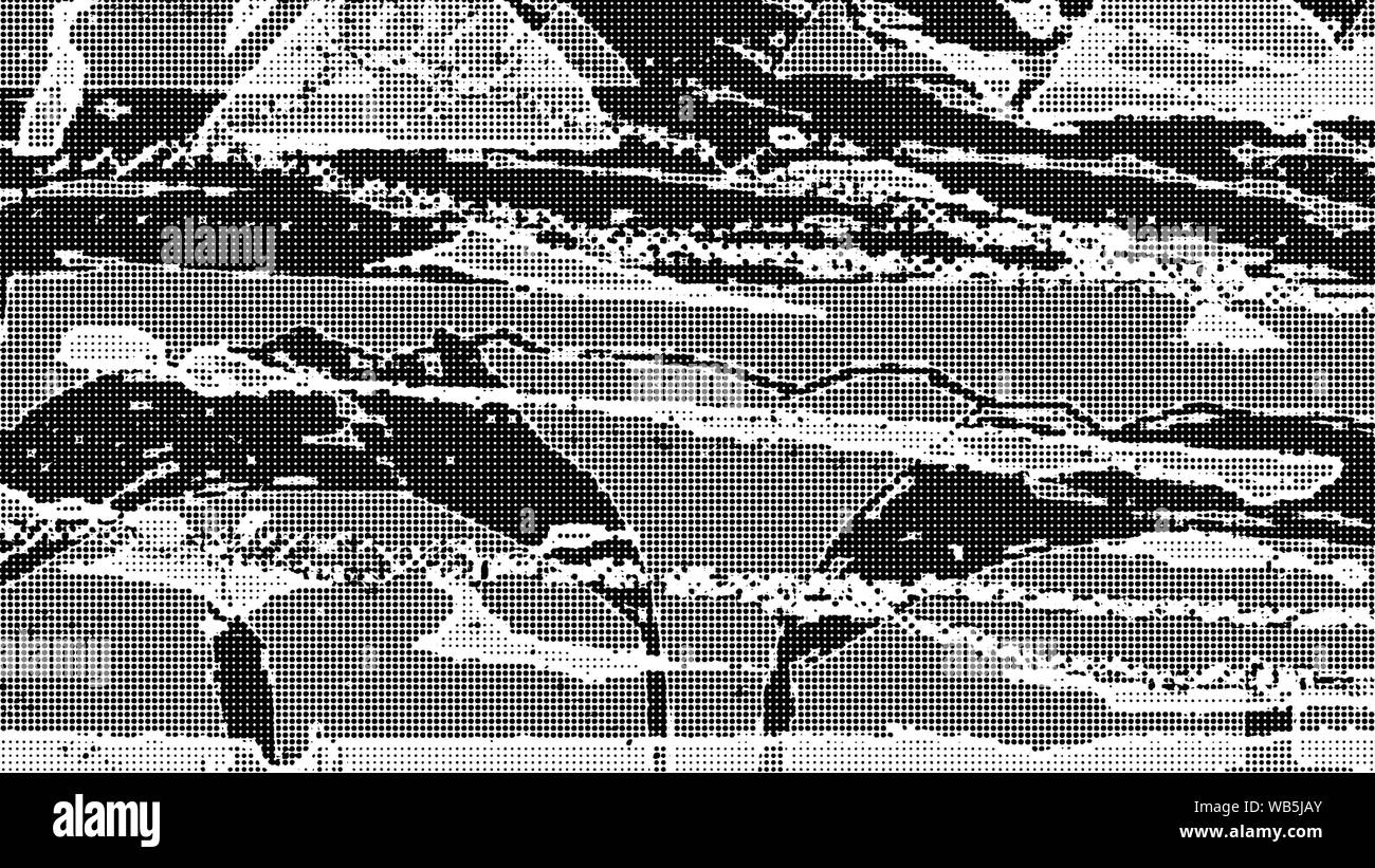 Abstract grunge halftone dots texture background. Striped surface ...