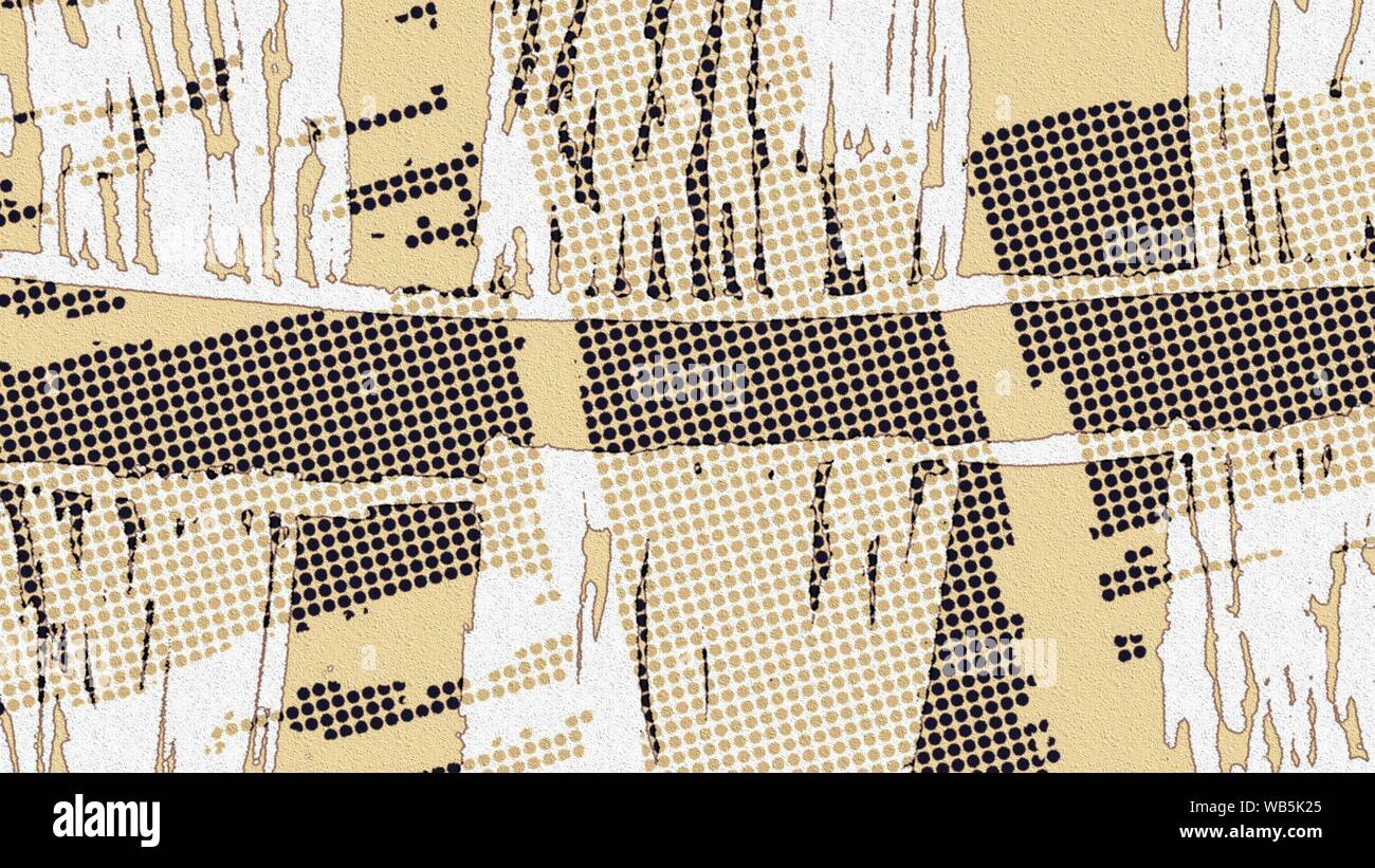 Abstract grunge halftone dots texture background. Striped surface ...