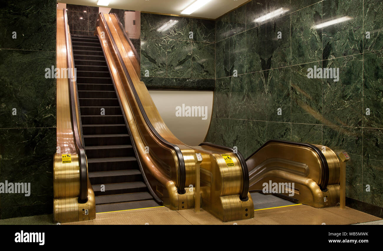 Escalator at the Wilbur J. Cohen Federal Building, Washington, D.C ...