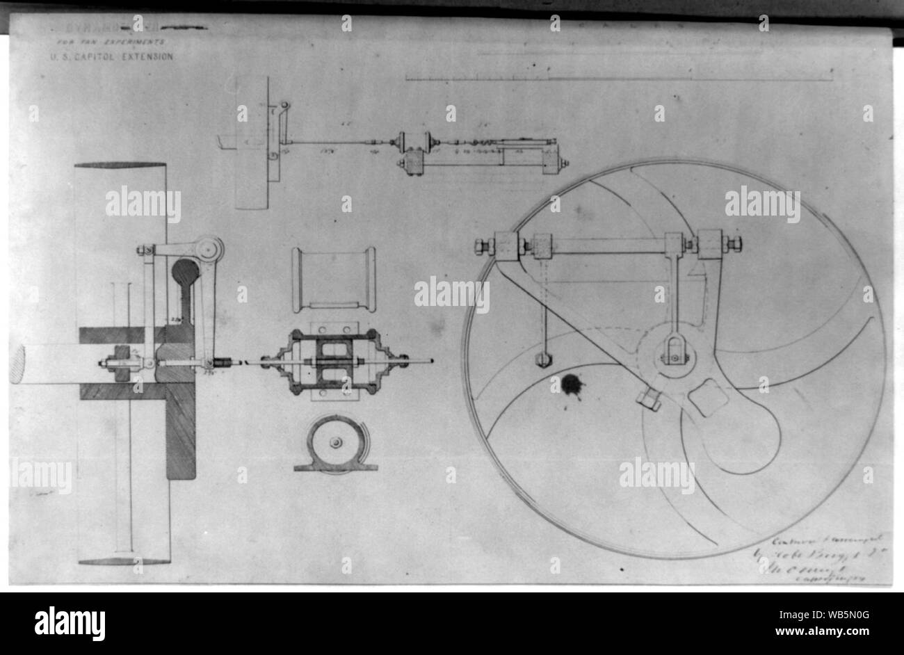 Dynometer for fan experiments Stock Photo - Alamy