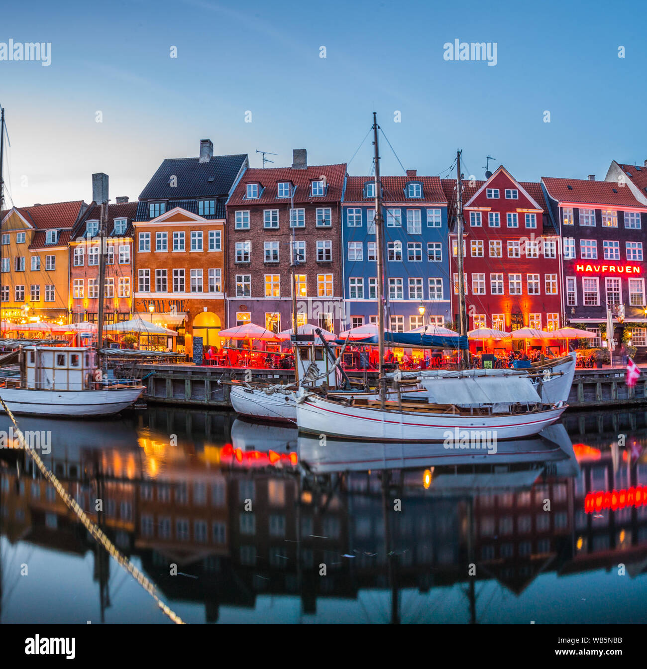 Copenhagen city and canal Nyhavn in Denmark Stock Photo - Alamy