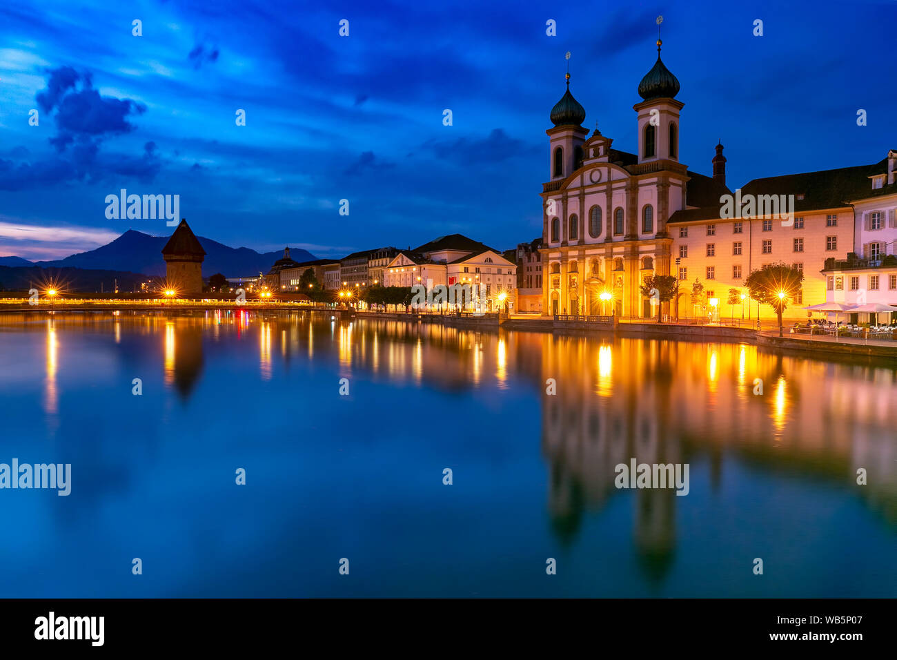Switzerland luzern evening hi-res stock photography and images - Alamy