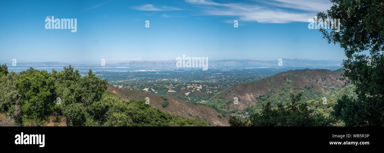 Large Resolution Panorama of The Silicon Valley Area From High Ground ...