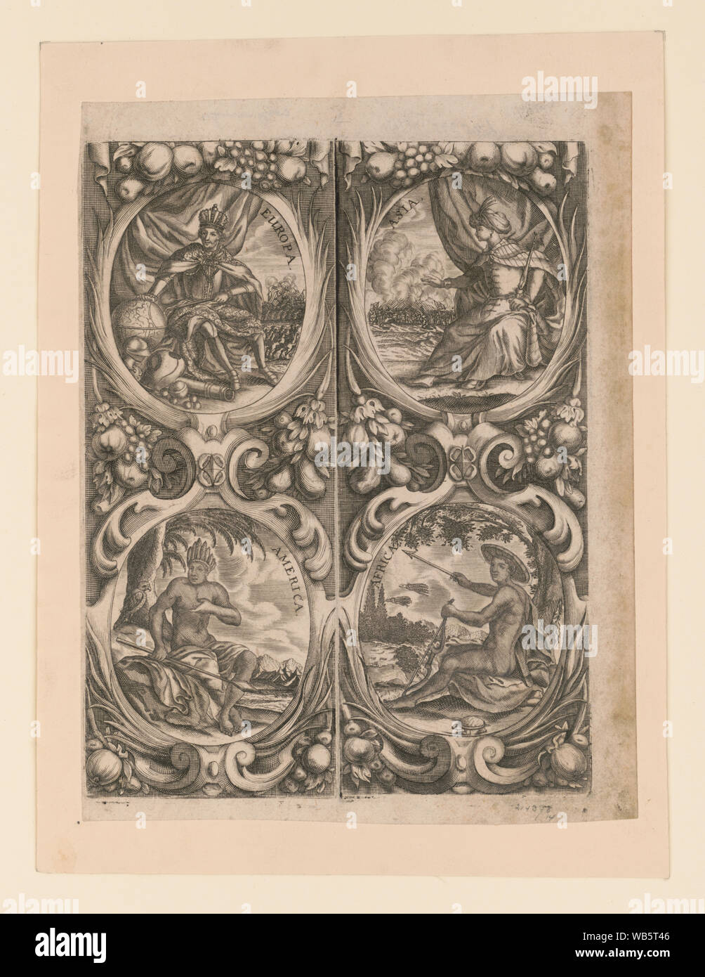 Europa. Asia. America. Africa Abstract/medium: 1 print Stock Photo - Alamy