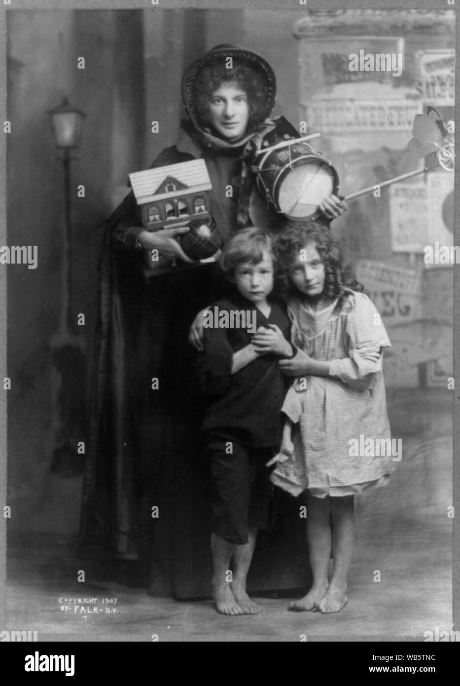 Evangeline Cory Booth, 1865-1950, full length, standing, holding ...