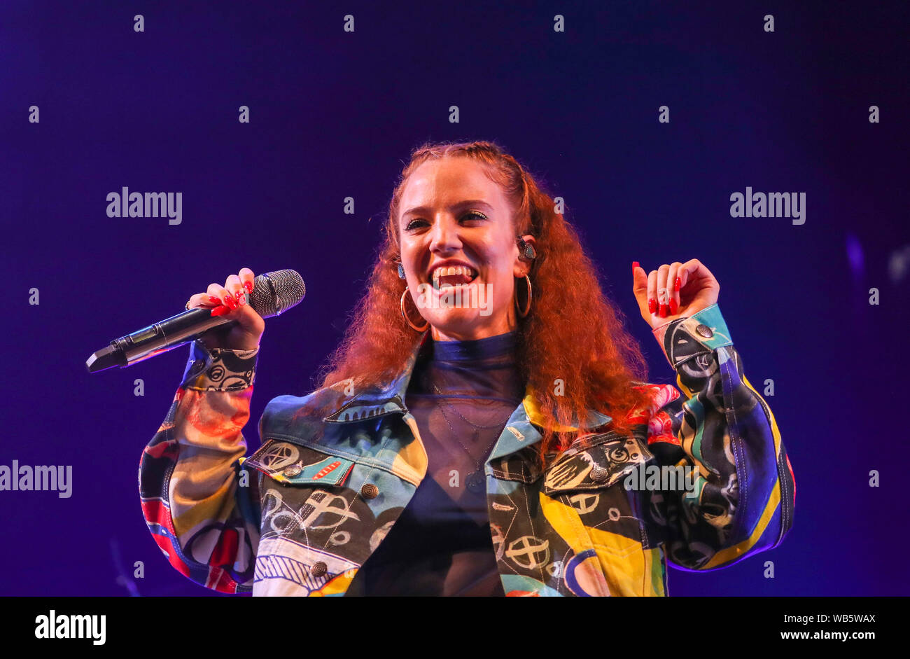 Jess Glynne performs during The Big Feastival at Churchill Heath Farm ...