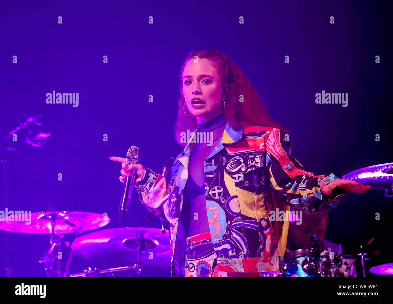 Jess Glynne performs during The Big Feastival at Churchill Heath Farm ...
